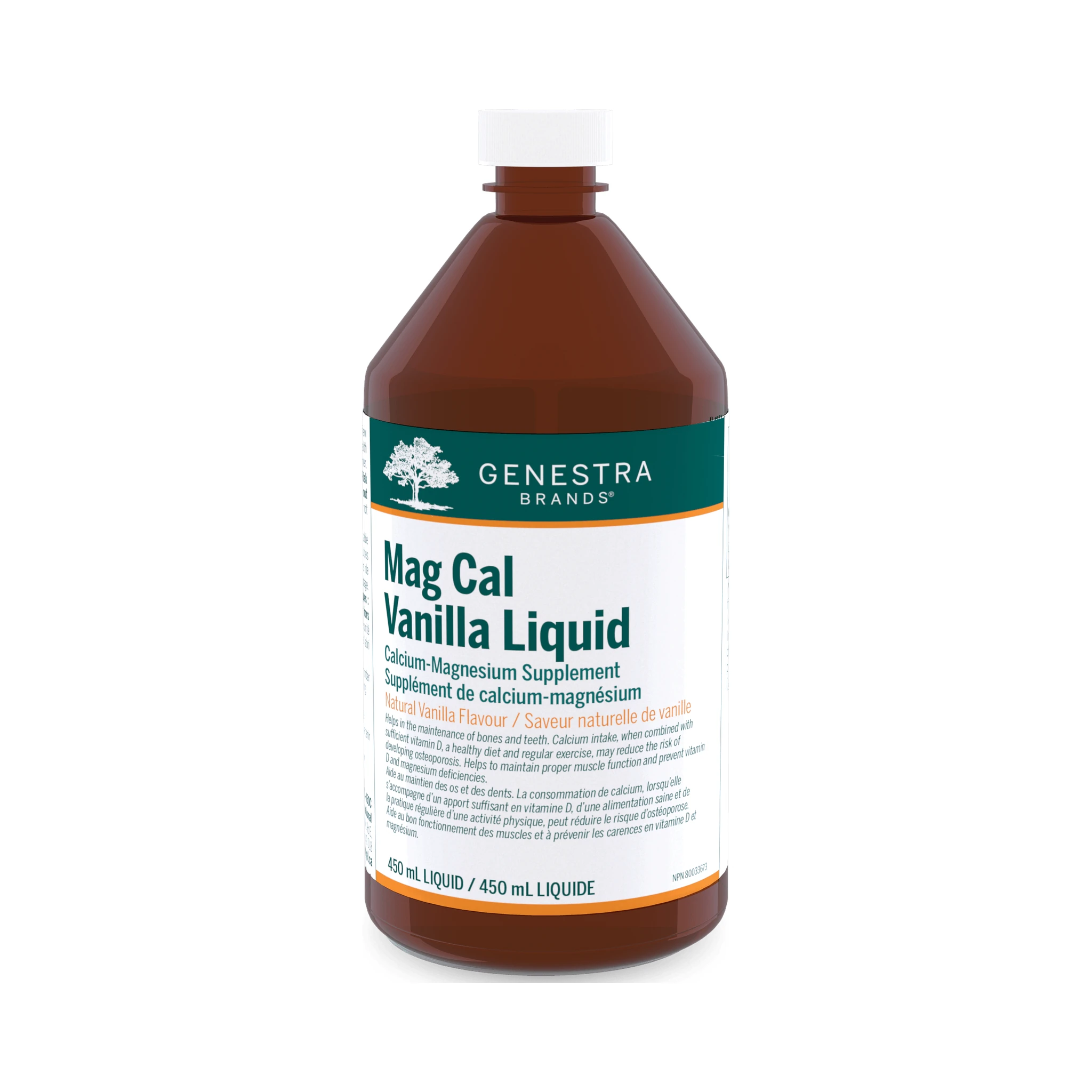 Genestra Mag Cal Vanilla Liquid 450mL – Wellness Supplement