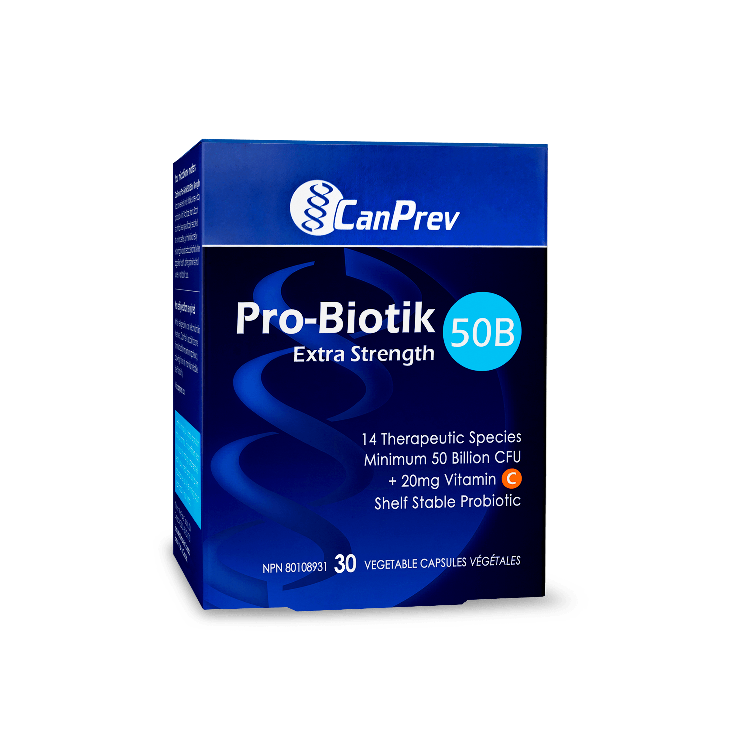 CanPrev Pro-Biotik 50B Extra Strength 30 Veg Capsules