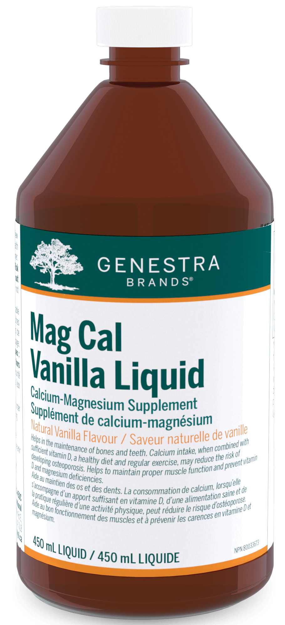 Genestra Mag Cal Vanilla Liquid 450mL – Wellness Supplement